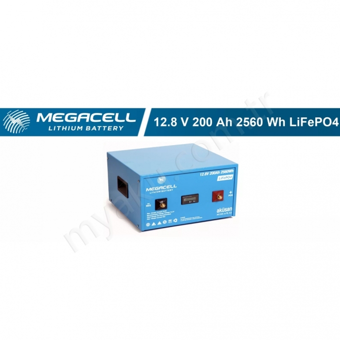 200Ah Amper Lityum Lifepo4 12,8V Megacell Makelsan Fiyatı ve Özellikleri